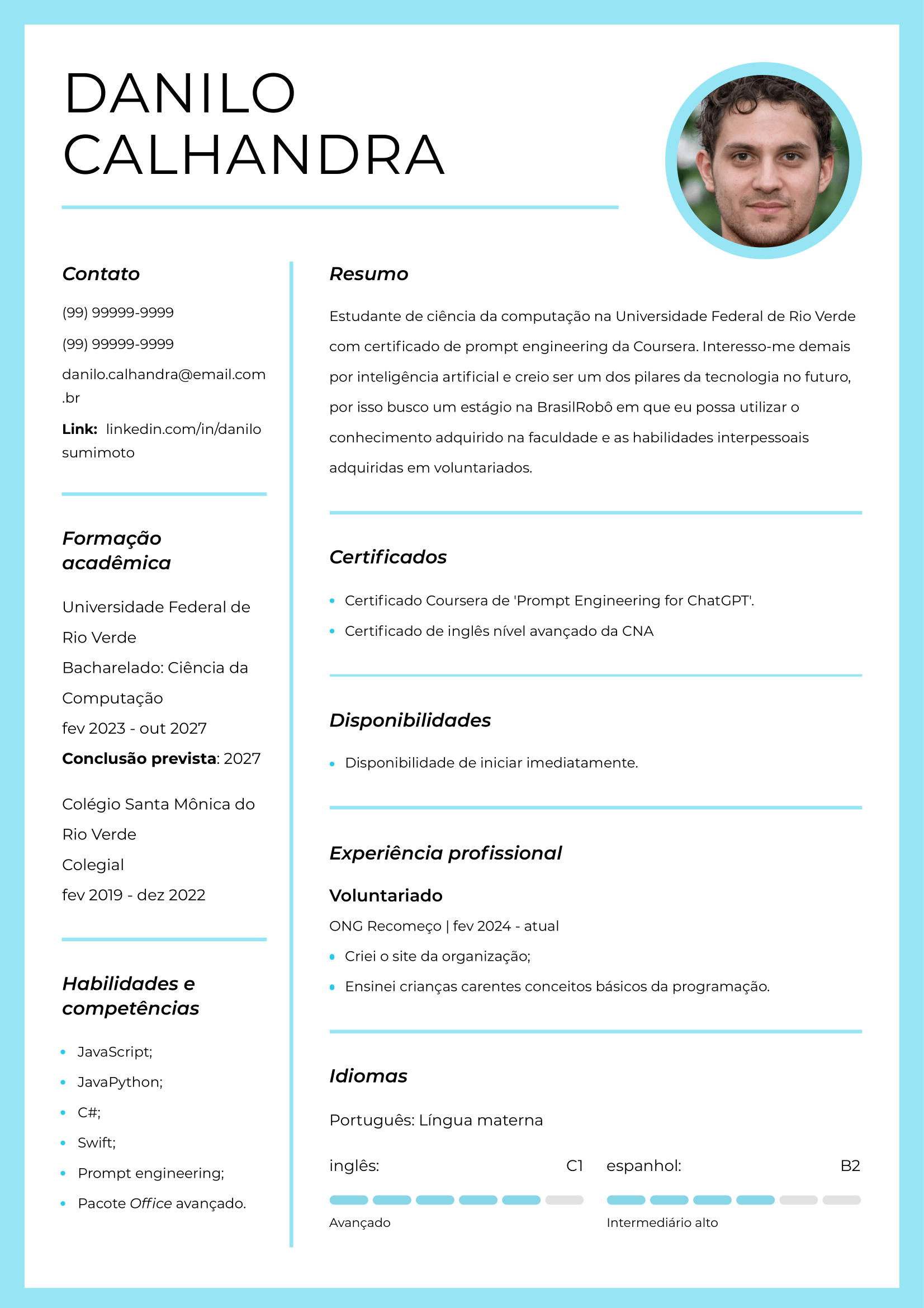 Melhores modelos de currículo prontos para baixar