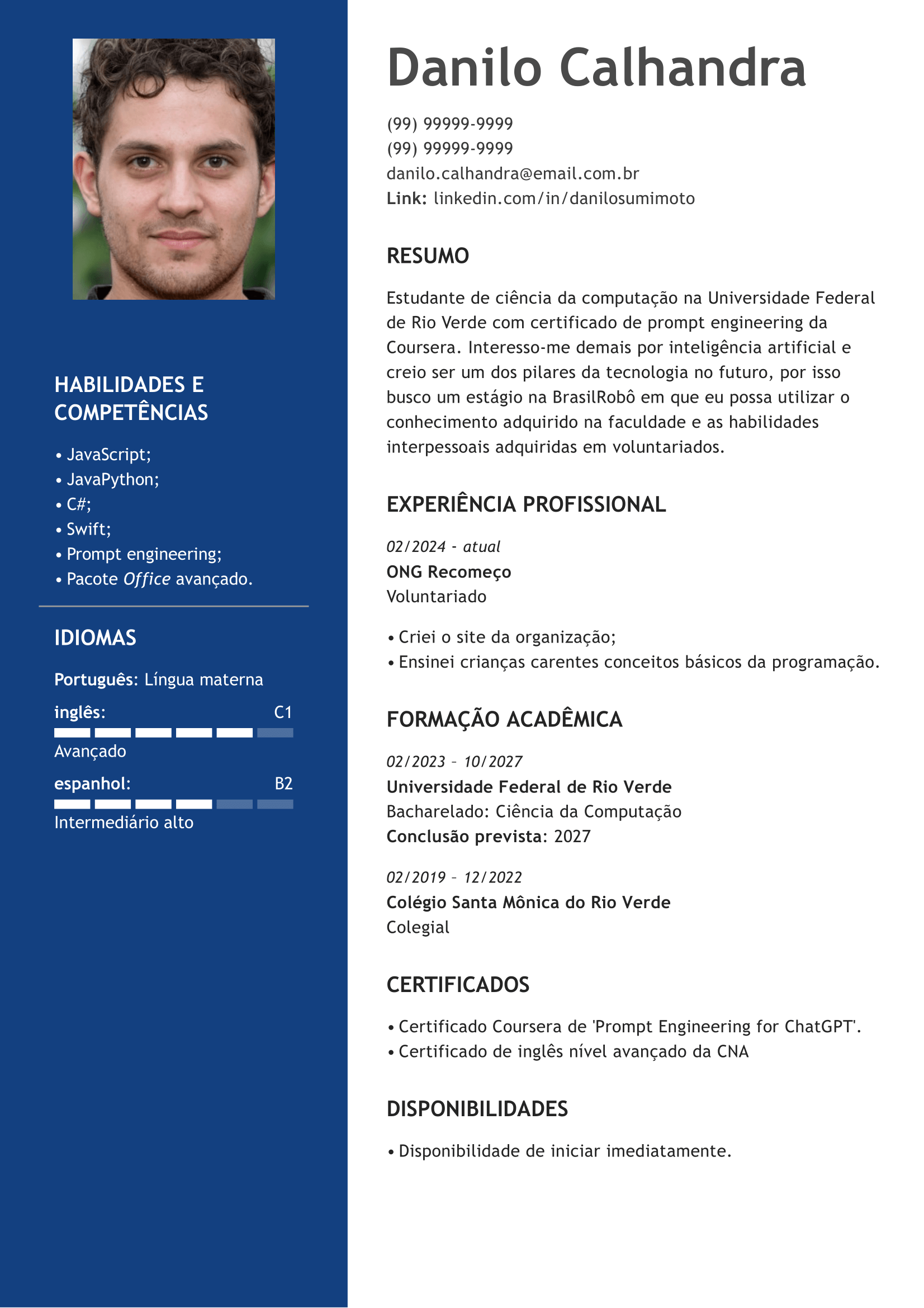 Melhores modelos de currículo prontos para baixar