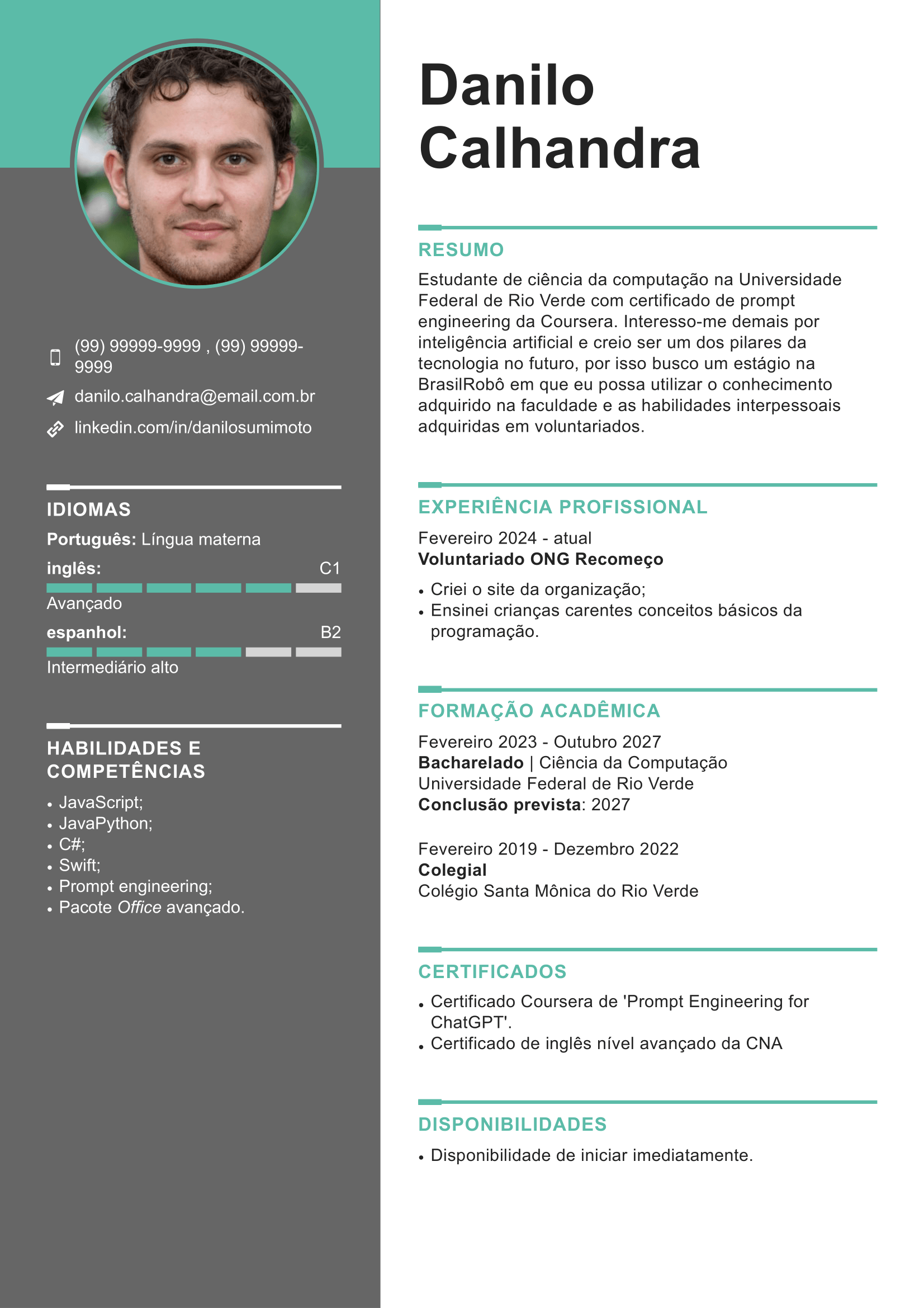 Melhores modelos de currículo prontos para baixar