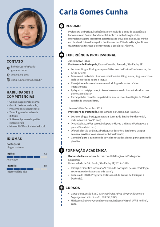 Melhores modelos de currículo prontos para baixar