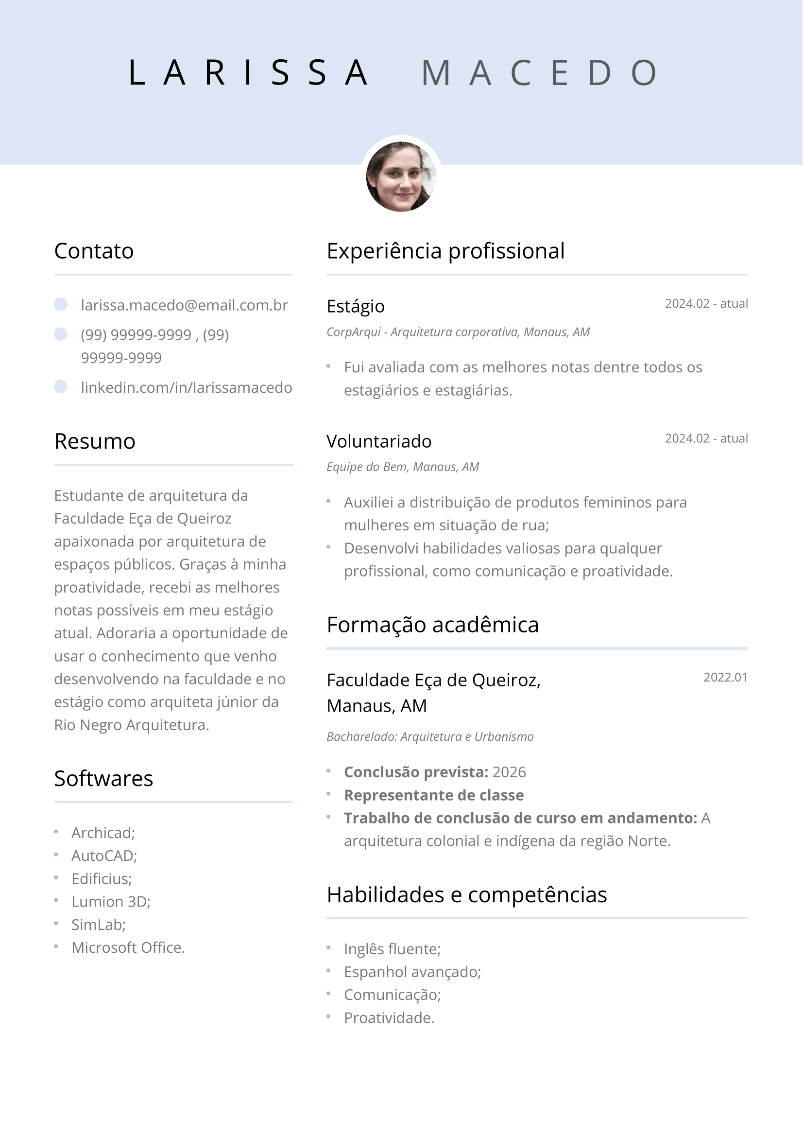 Exemplos de currículos grátis para todas as áreas
