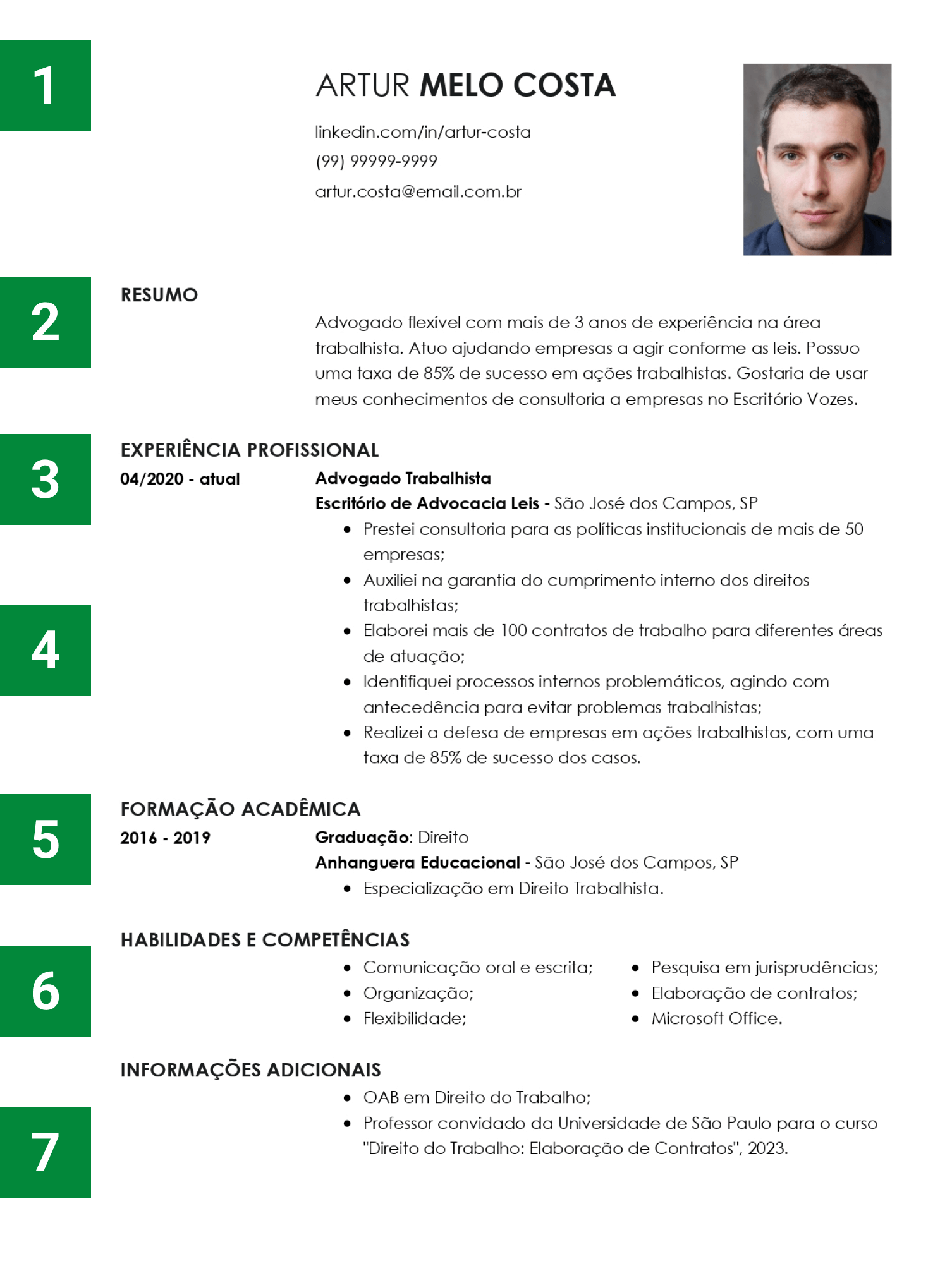 Exemplos de currículo pronto: CVs profissionais e simples